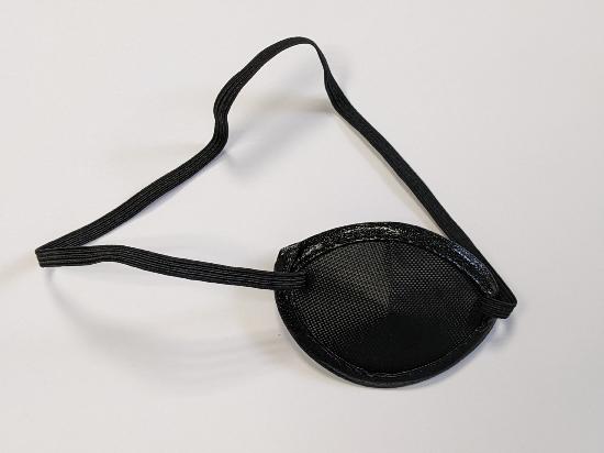 Cache oeil élastique noir 70mm